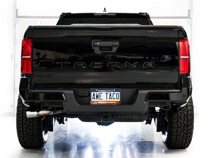 AWE Exhaust for 4th Gen Toyota Tacoma Dual Chrome Silver Tips – Medero ...