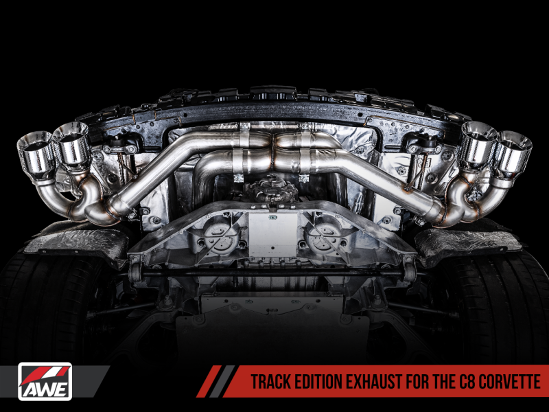 AWE Tuning 2020 Chevrolet Corvette (C8) Track Edition Exhaust - Quad C ...